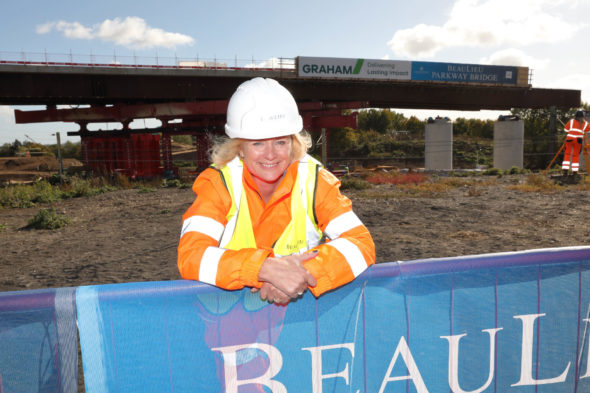 New bridge connecting Boreham Interchange with Beaulieu Parkway ...